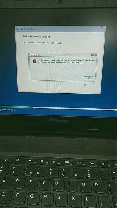 How To Fix।। Windows cannot install required files Error code 0x8007025d ।। Troubleshooting ...