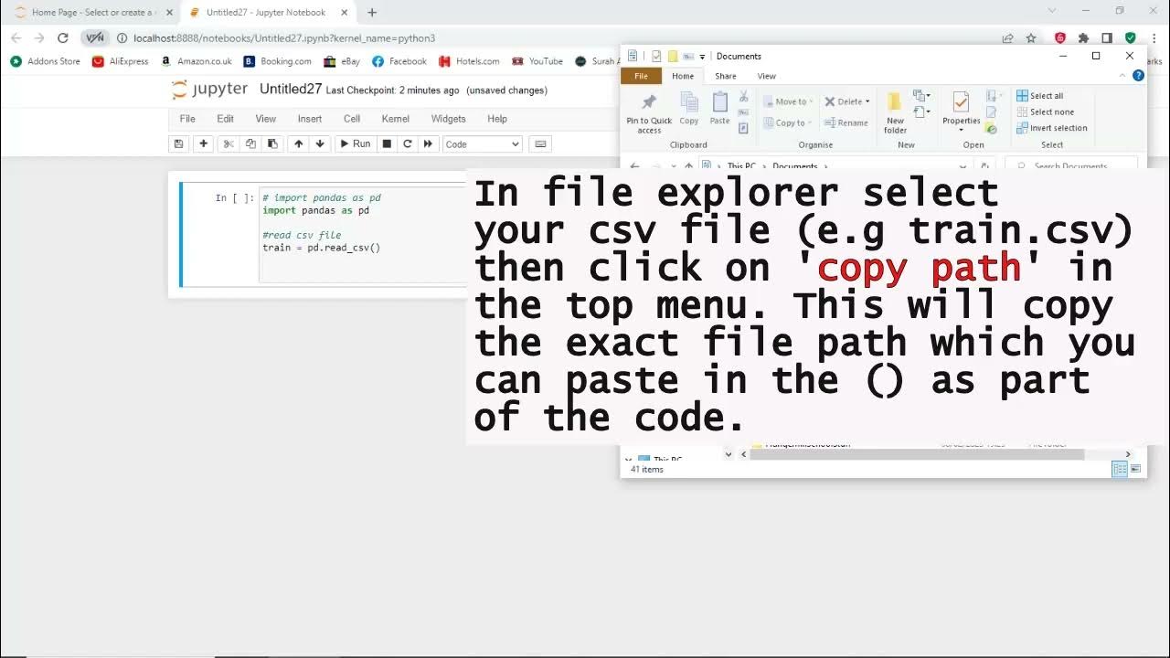 Tutorial 1 Basics in python, import, read and view data in JUPYTER NOTEBOOK - YouTube