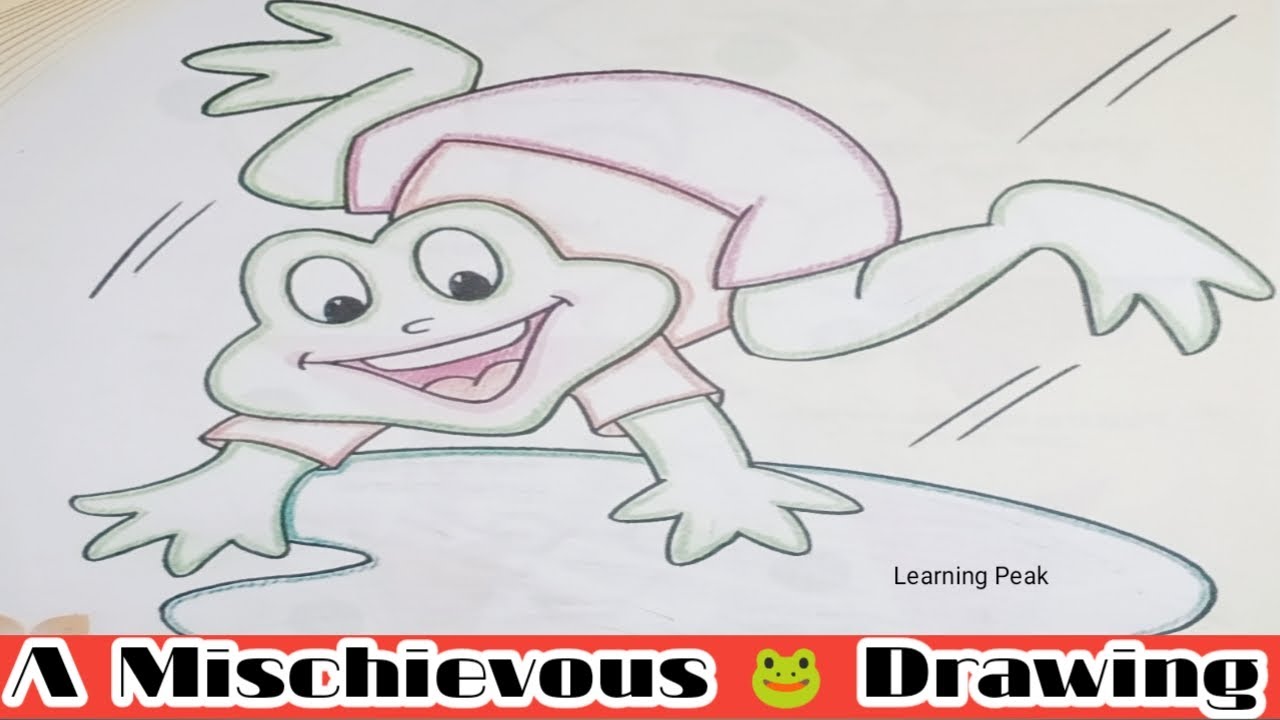 How to Draw a Mischievous Frog🐸 Easy Drawing Tutorial Step by Step for ...