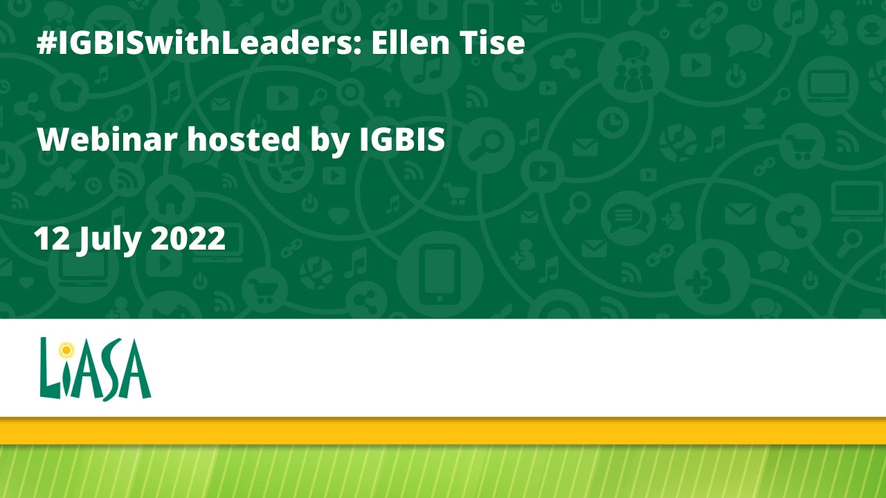 IGBIS Webinar: #IGBISwithLeaders: Ellen Tise - YouTube