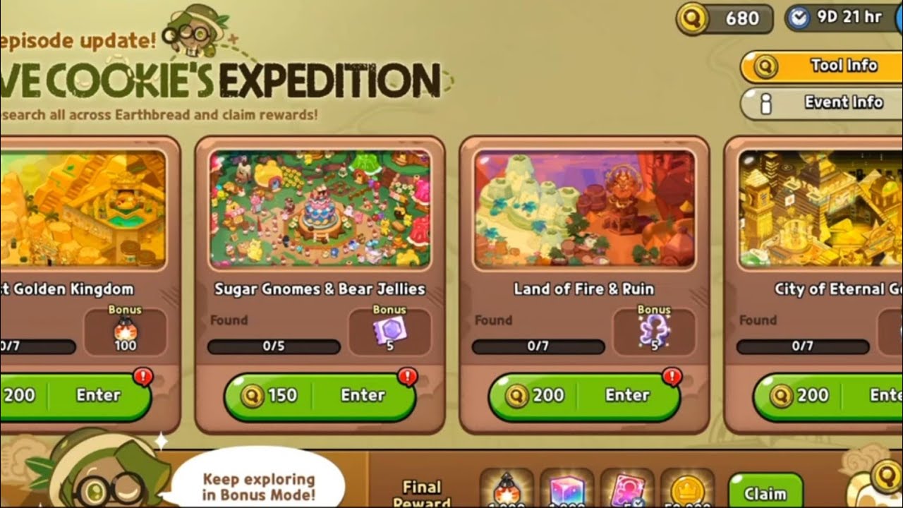 Playing Cookie Run: Kingdom || Finished Olive Cookie's Expedition :v ...