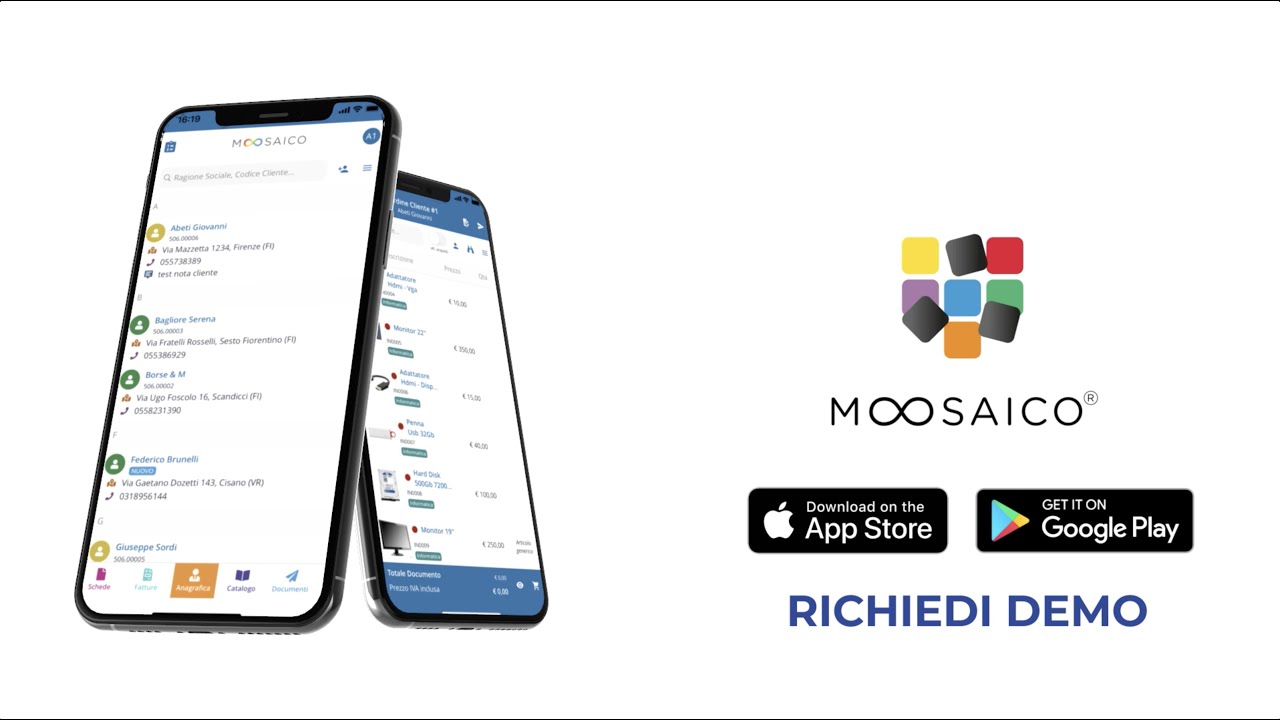 Moosaico, l'app di raccolta ordini - YouTube