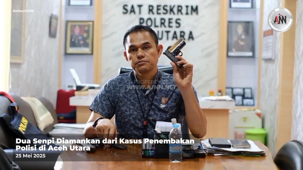 Dua Senpi Diamankan dari Kasus Penembakan Polisi di Aceh Utara - YouTube