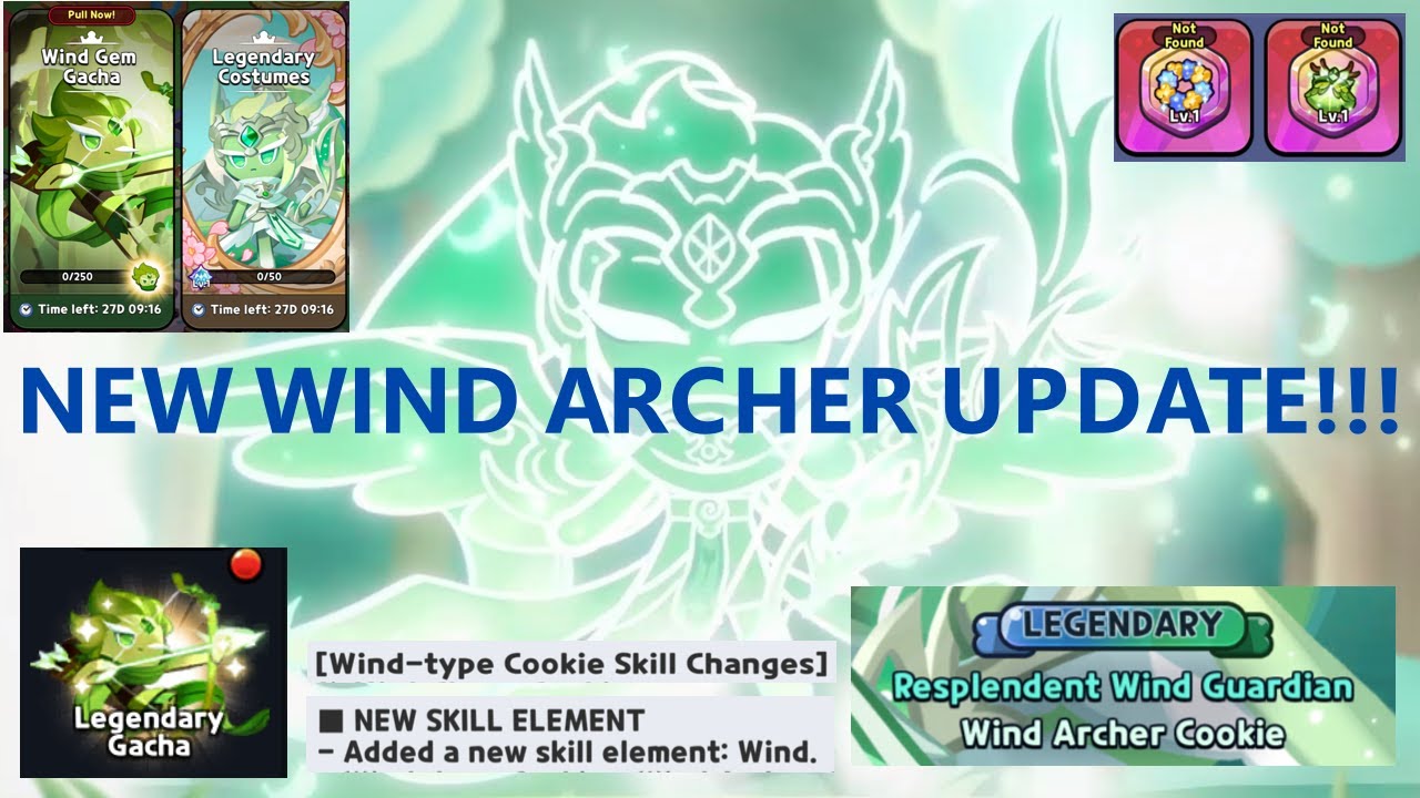 NEW Wind Archer Cookie Run Kingdom Update!!!! - YouTube