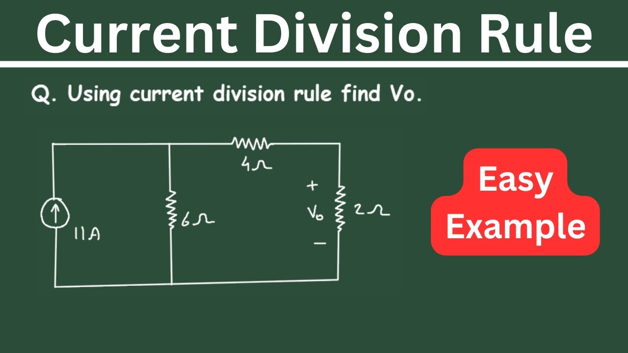 Current Division Rule Solved Example Easy Example YouTube Current Division Rule Solved Example Easy Example YouTube