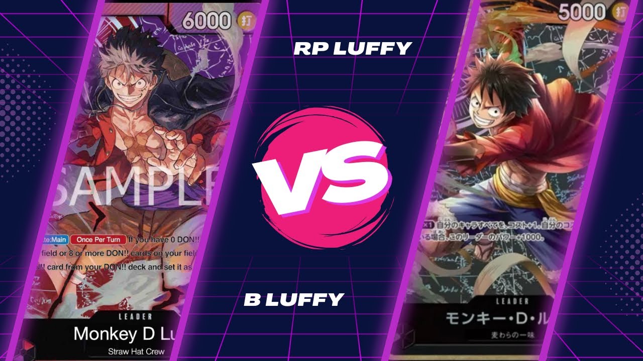 OP08 | RP luffy vs B Luffy | One piece TCG - YouTube