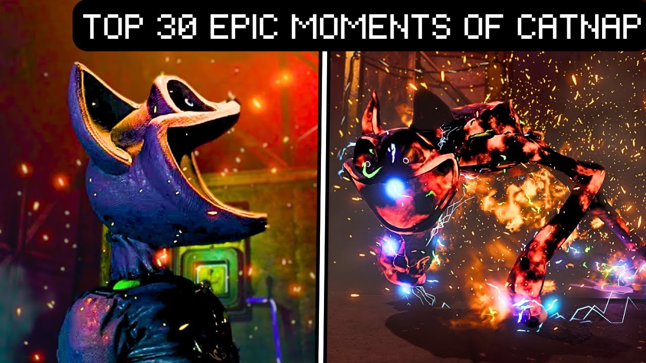 TOP 30 EPIC MOMENTS with CATNAP! - Poppy Playtime Chapter 3 [Secrets ...