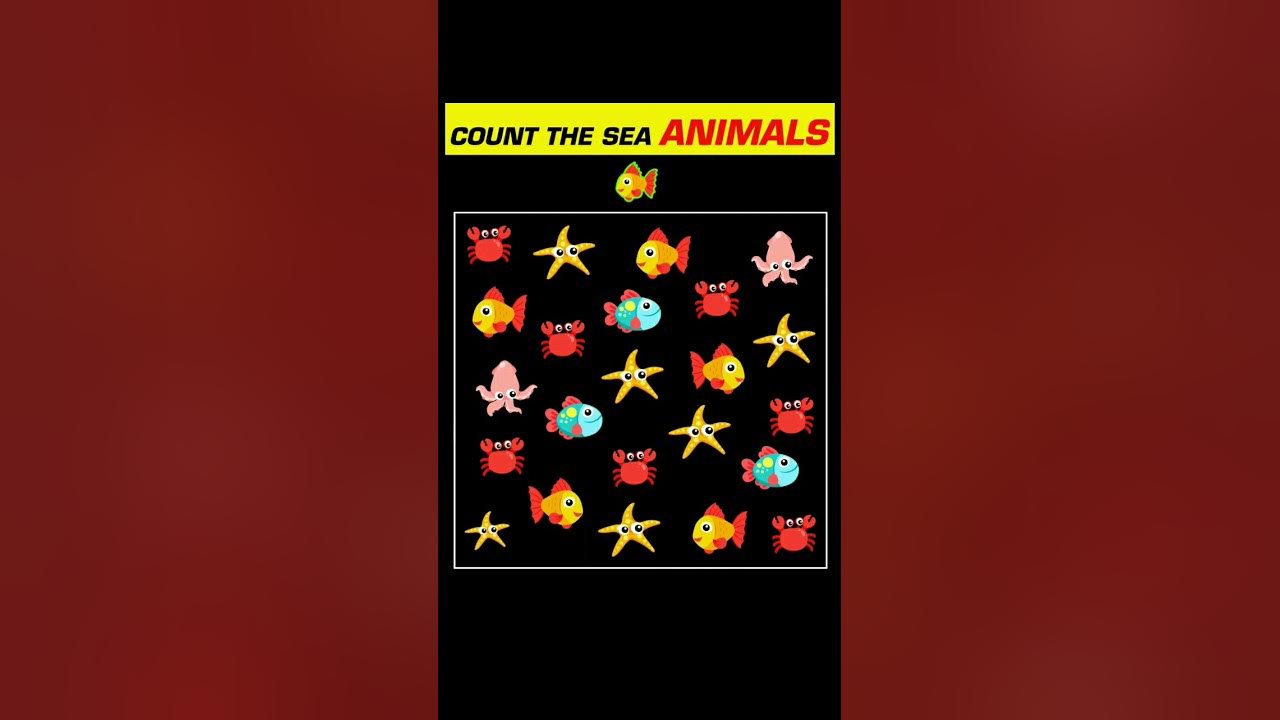 Count The Sea Animals ! #shorts - YouTube