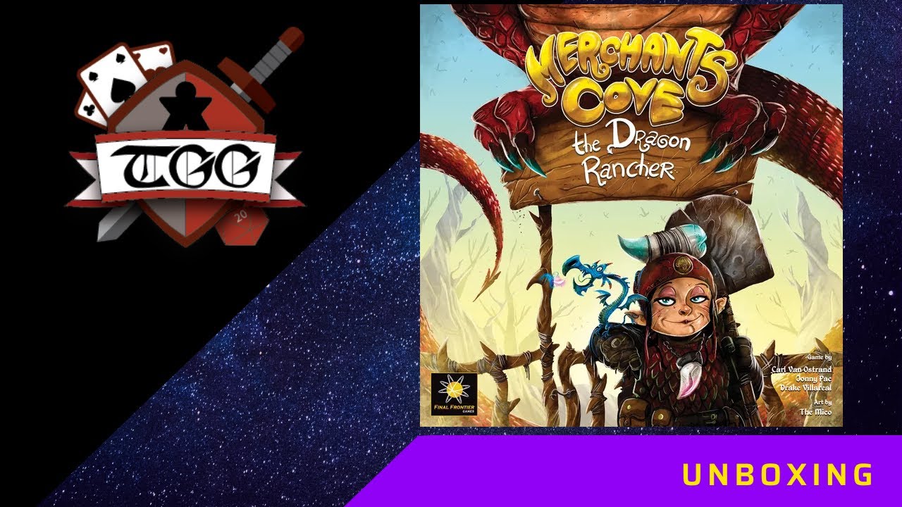 Merchant Cove The Dragon Rancher Board Game Unboxing - YouTube