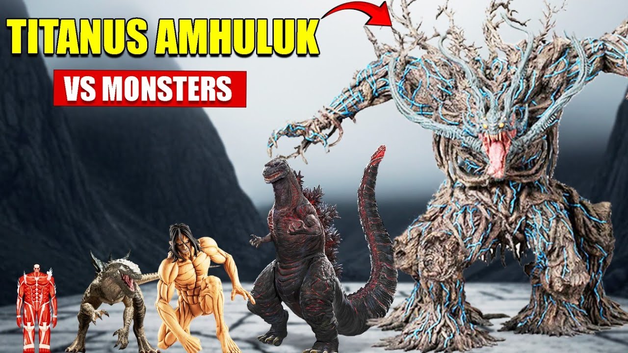 Titanus Amhuluk vs Giant Monsters | 3D Monster Size Comparison 2025 ...