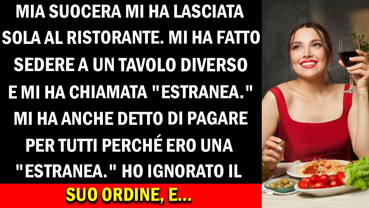 "Quando mia suocera mi ha insultato chiamandomi estranea, ho deciso di ...