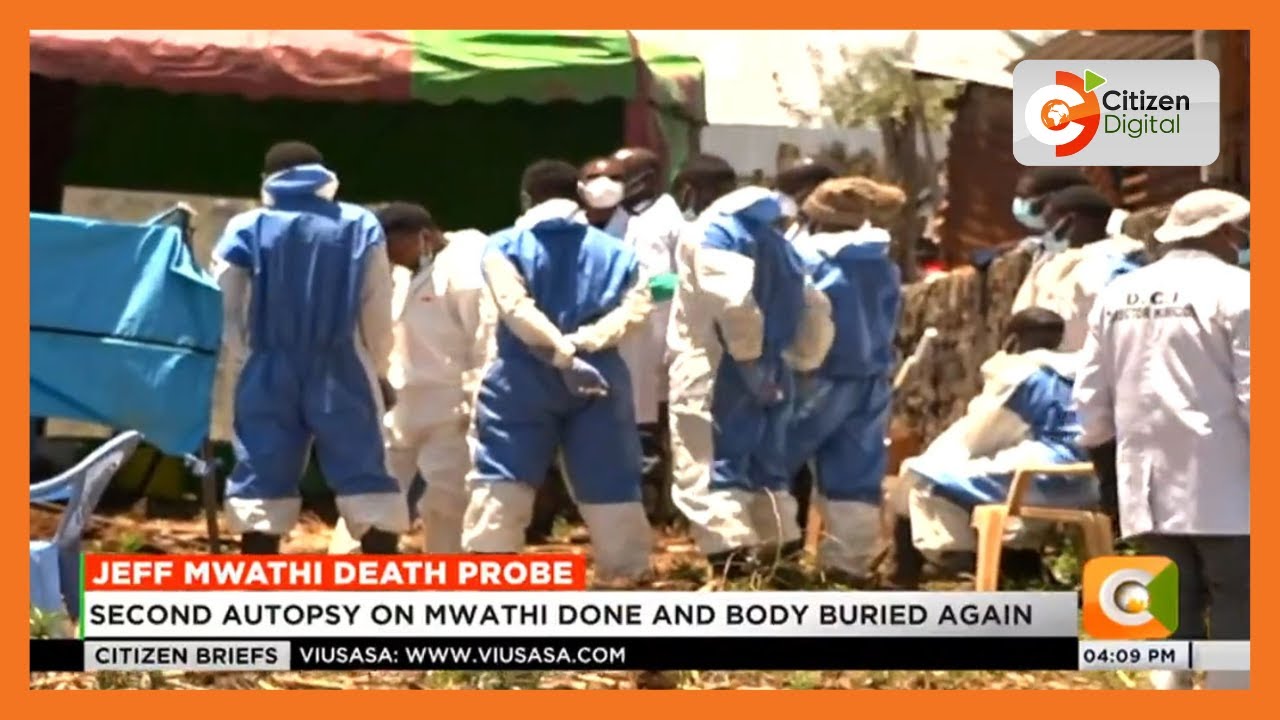 Homicide detectives exhume body of Jeff Mwathi - YouTube
