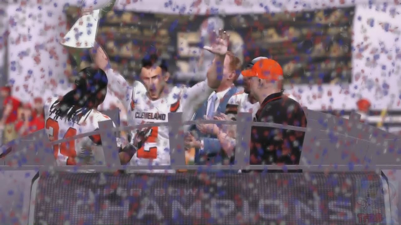 Madden NFL 16 - Cleveland Browns Super Bowl Celebration - YouTube