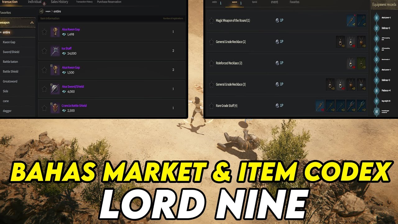BAHAS MARKET & ITEM COLLECTION/CODEX DI LORD NINE ? BAGUS INI ITEM COLLECTION/CODEX DI L9 ...