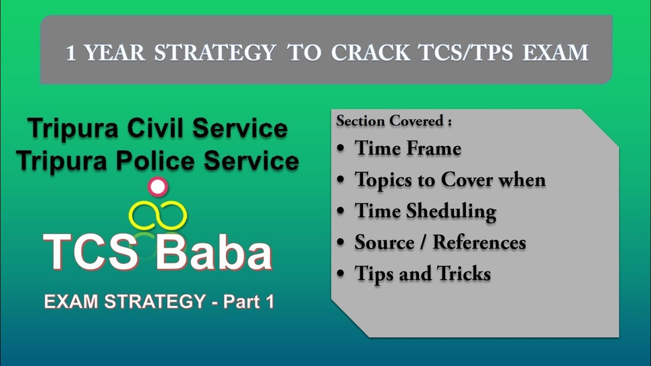 [1.4 Strategy ] TCS TPS Preparation Strategy for 1 Year | Tripura Civil ...