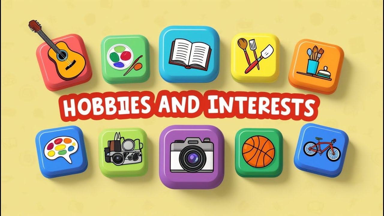 Kids vocabulary - Hobbies and Interest - Learn English for Kids ...