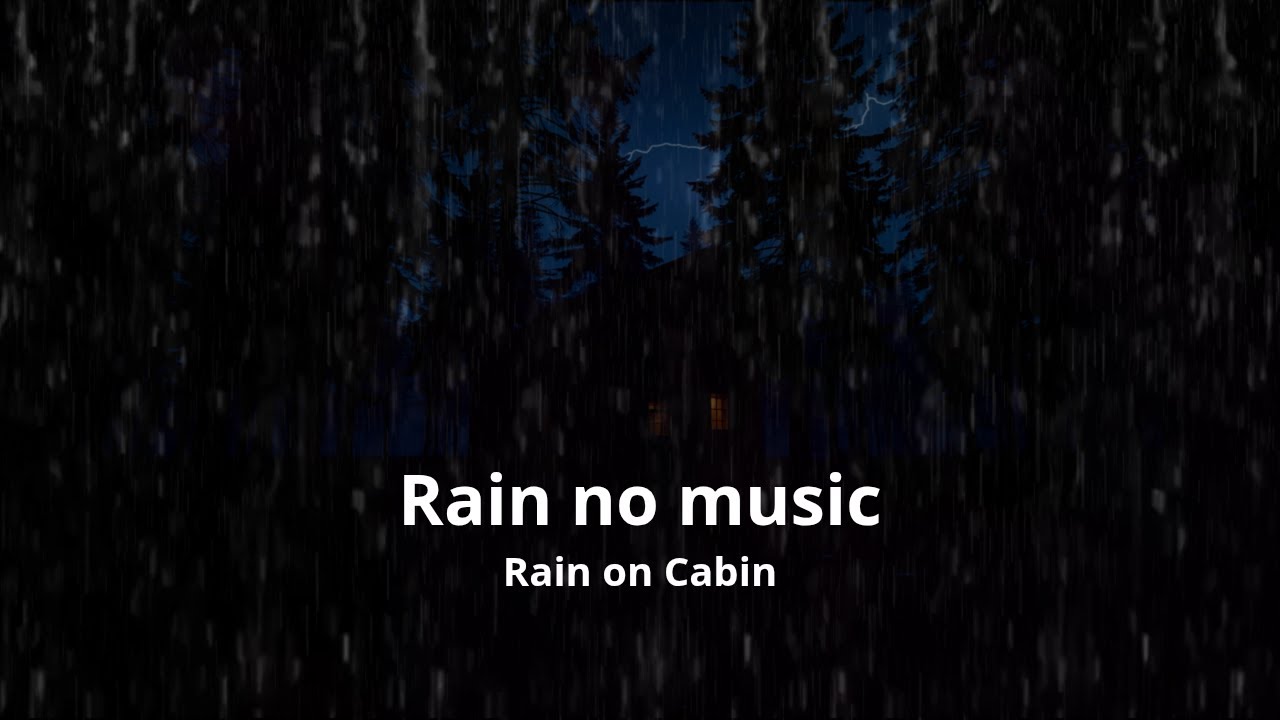 Heavy Rain in the Forest with Calm Thunderstorm for Deep Relaxing Sleep ...