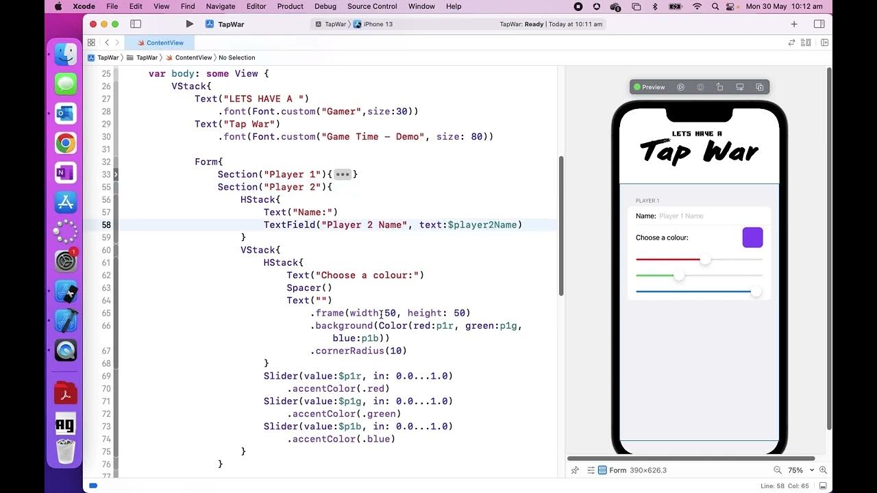SwiftUI - Tap Wars - YouTube