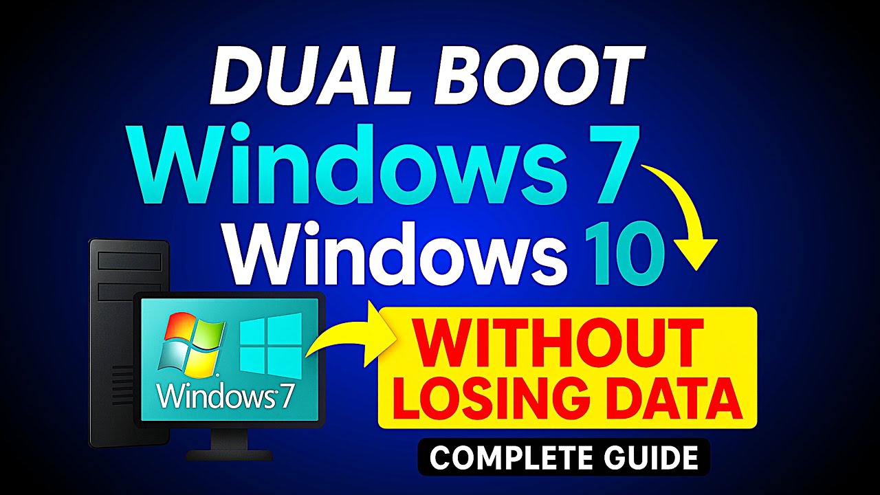 Dual Boot Windows 7 + Windows 10 on PC Without Losing Data (Complete ...
