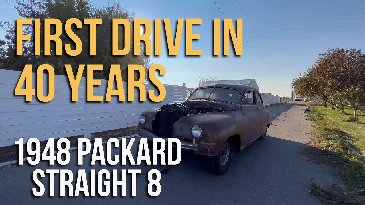 Straight 8 Barn Find First Drive in Over 40 Years! - 1948 Packard PT 3 ...