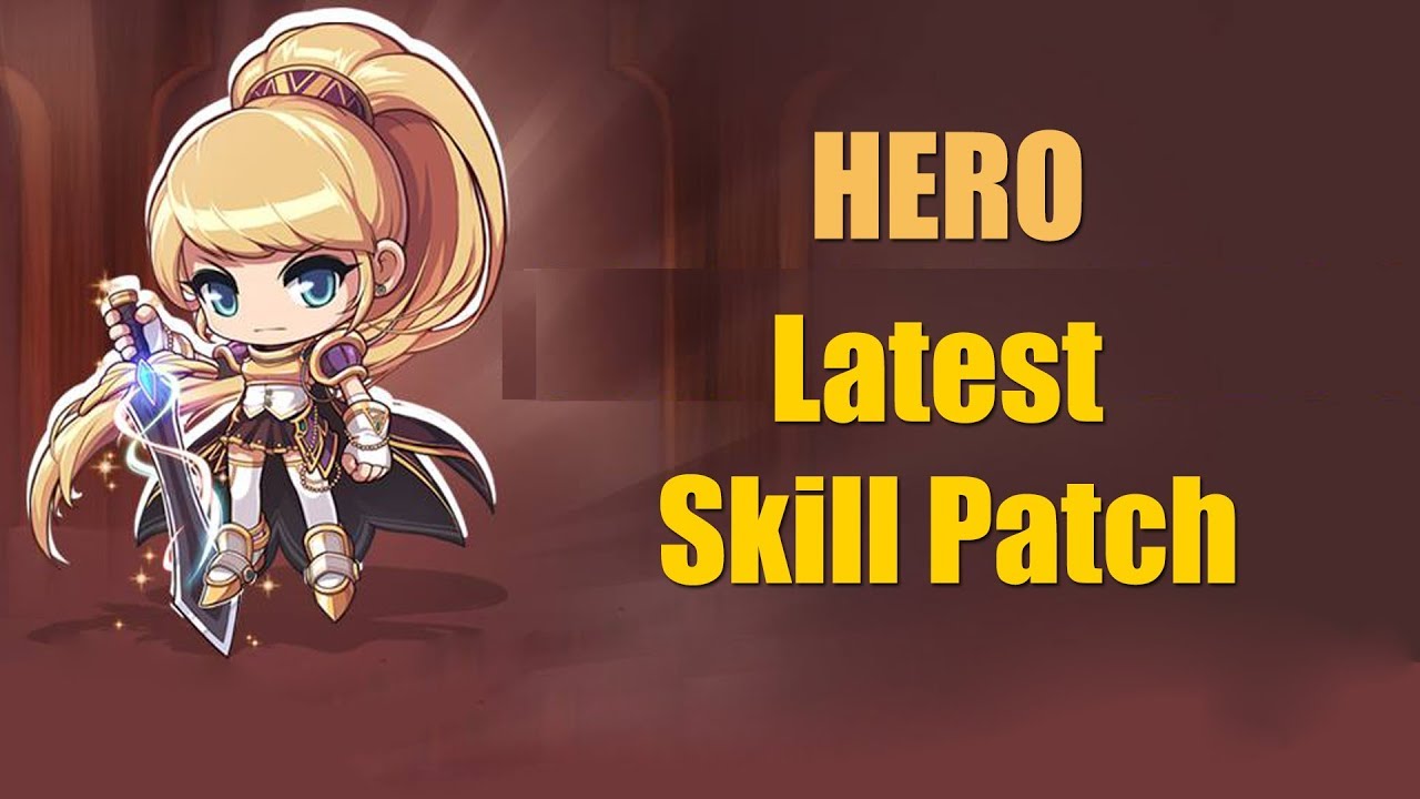 Maplestory m - Hero Latest Skill Patch 2019 - YouTube