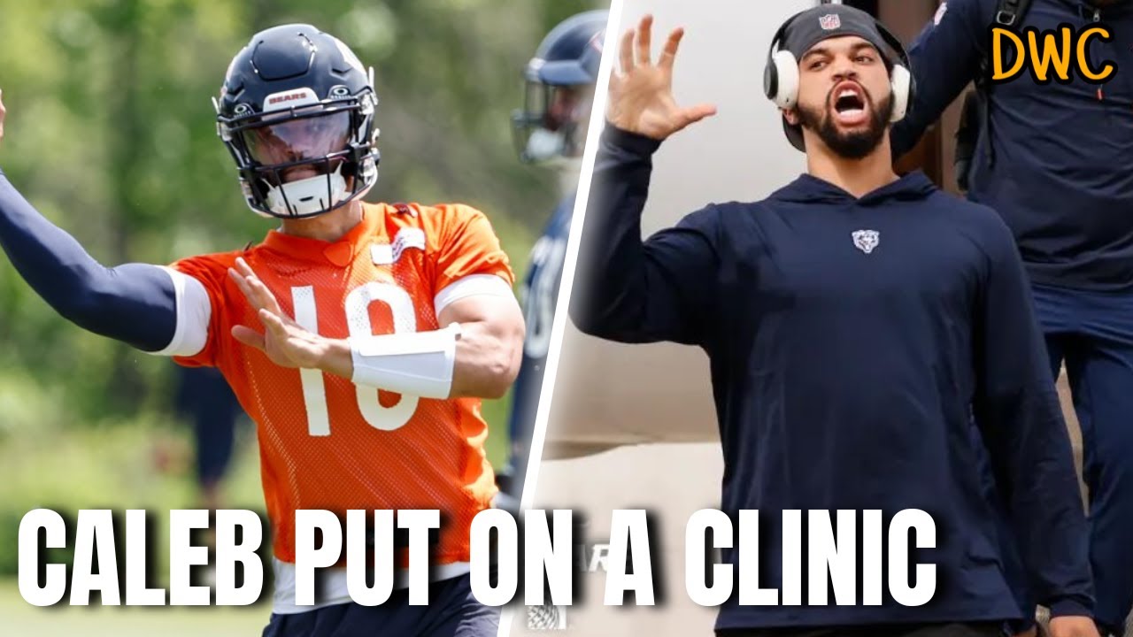 Caleb Williams LIGHTS IT UP at Practice Today || Bears OTA Practice ...