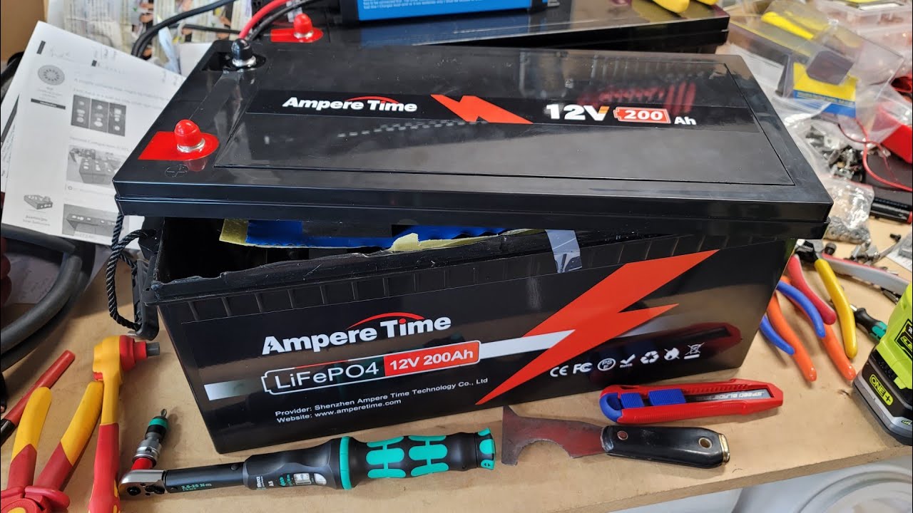 Ampere Time (LiTime) 12V 200ah Lithium Battery Tear Down (100amp BMS ...