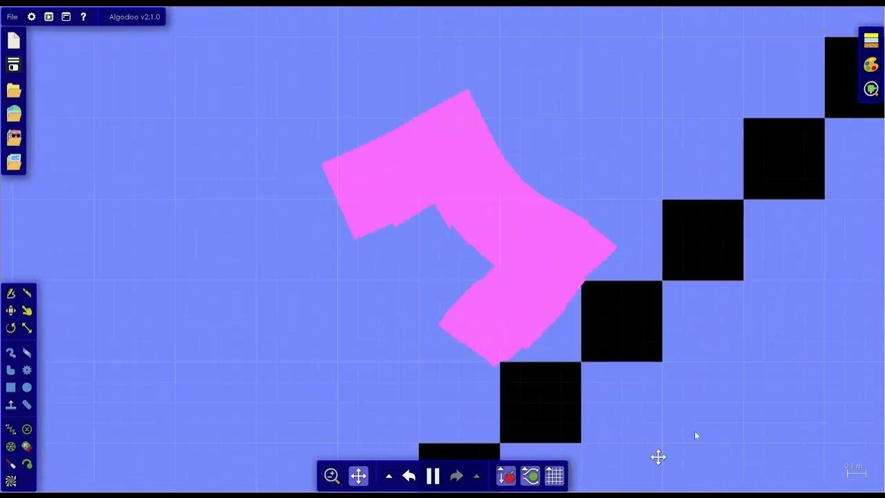 Softbody "U" Pentomino in Algodoo - YouTube