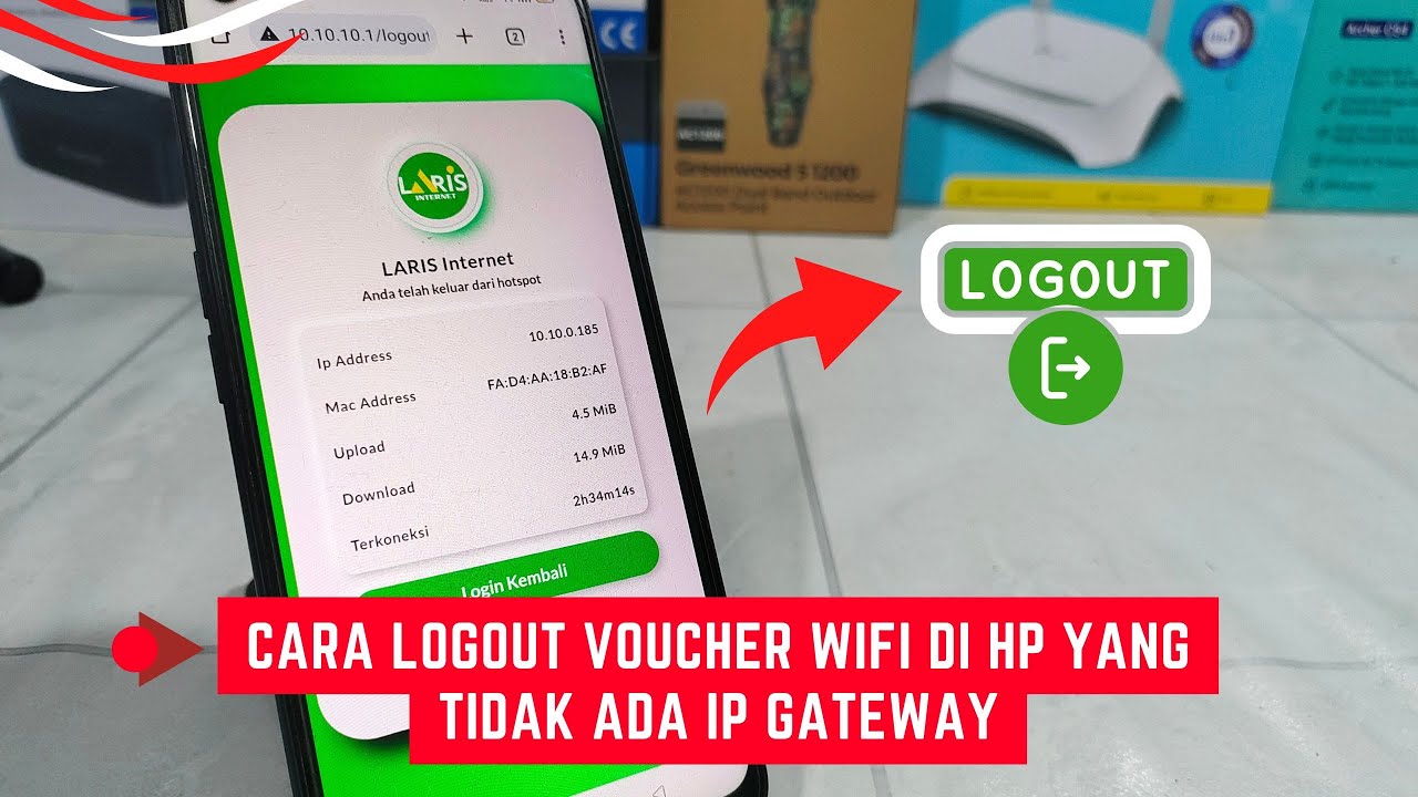 Cara Logout Voucher WIFI Di HP Yang Tidak Ada IP Gateway Sampai ...