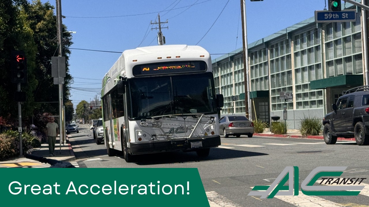 Great Acceleration! AC Transit 2022 Gillig Low Floor EV 40' #8017 on ...