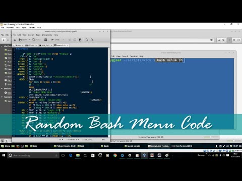 Random Bash Menu Code Examples - YouTube