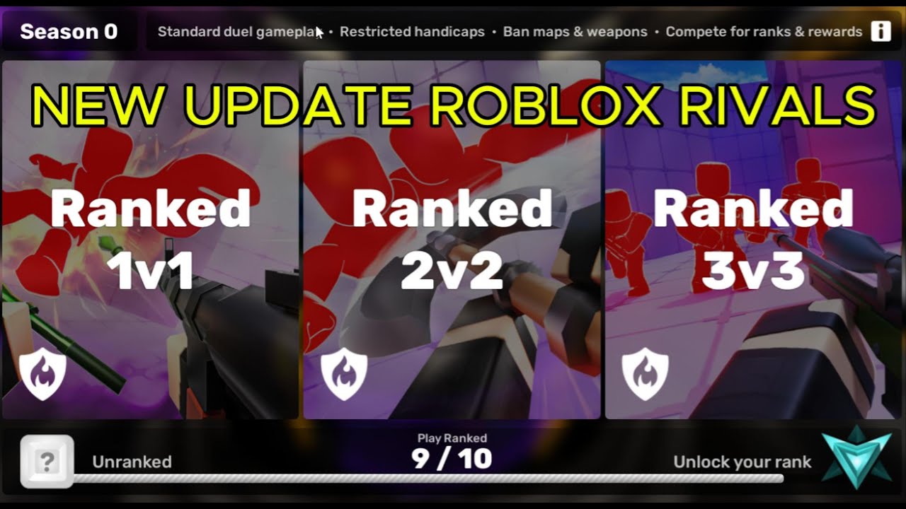 NEW UPDATE ROBLOX RIVAL!!! RANKED TRIO GUYSSS - YouTube