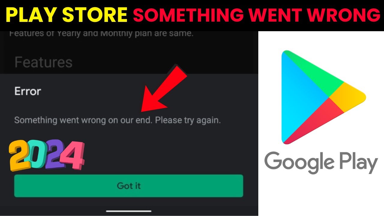 How To Fix Something Went Wrong In Play Store | Something Went Wrong ...