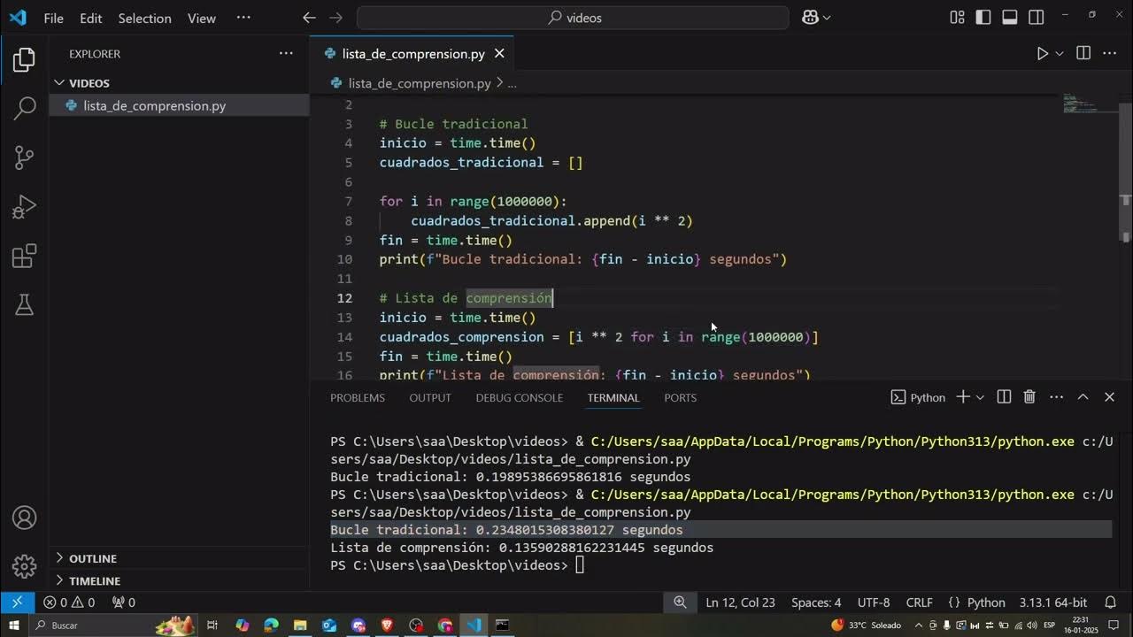 Listas de Comprensión en Python - Explicación Breve - YouTube