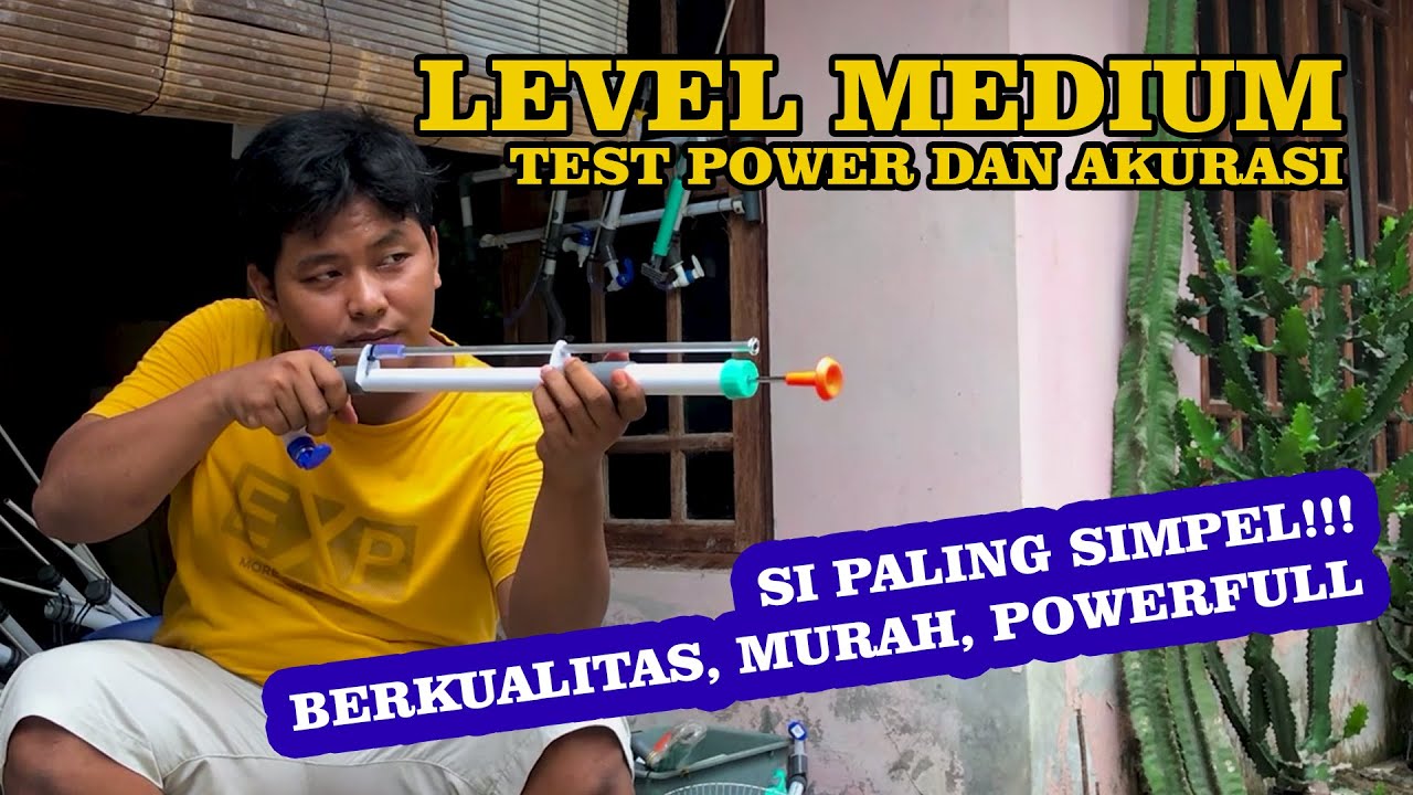 SIMPEL DAN POWERFULL 💥PEMBUKTIAN SENAPAN PVC LEVEL MEDIUM 💥 - YouTube