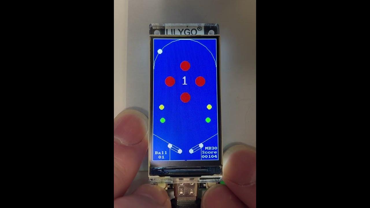 Micropython Pinball Game Running On T Display S3 Youtube