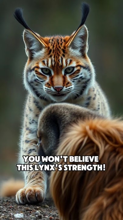 You Won't Believe This Lynx's Strength! ##animals #lion - YouTube