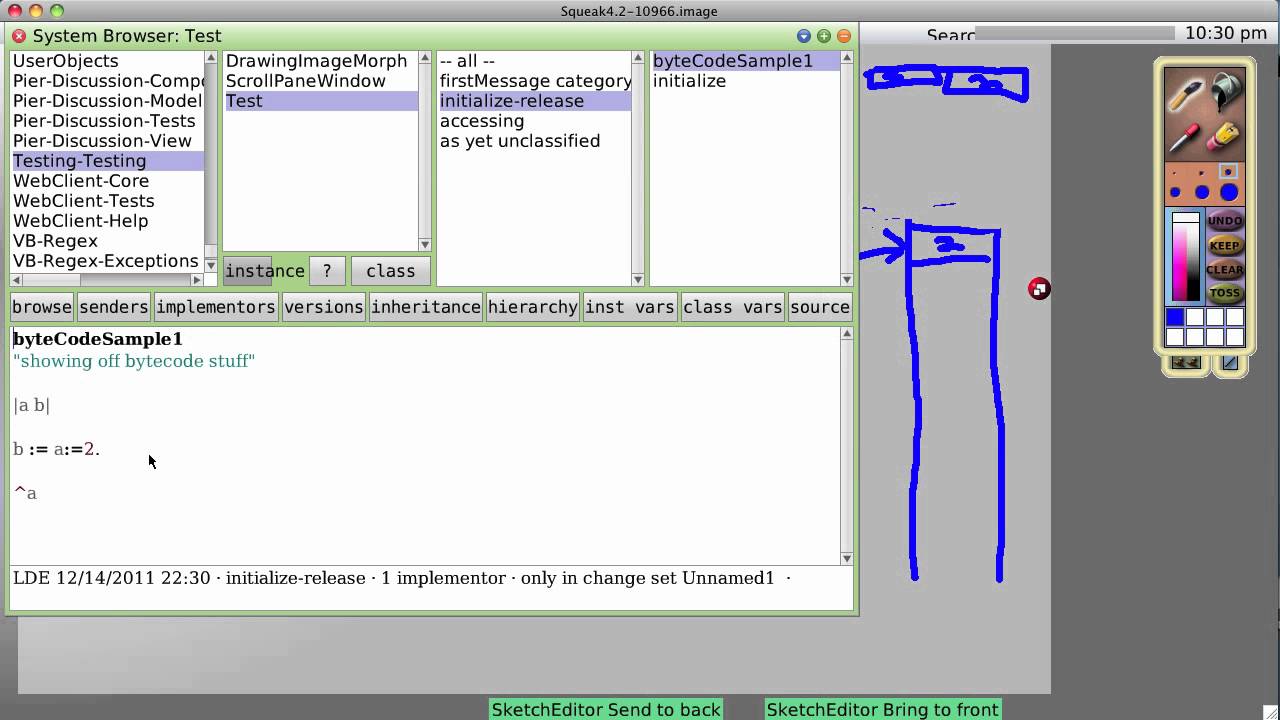Squeak Smalltalk Tutorial Squeak Vm And Bytecode Part 0 00035mov Youtube