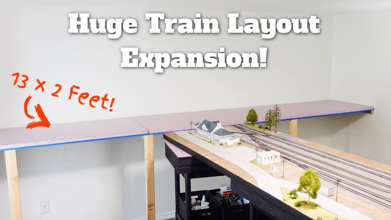 Huge HO Scale Layout Expansion - Large HO Train Layout Build - Ep 21 ...