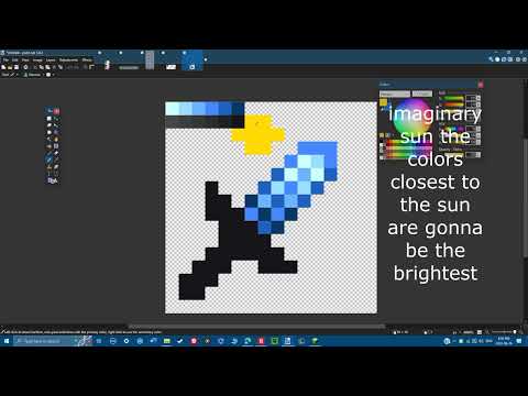 how to shade a sword tutorial - YouTube