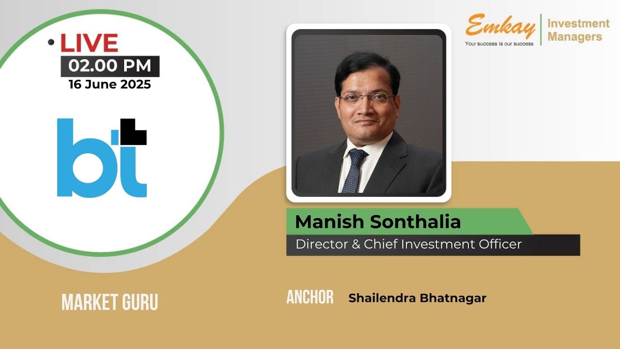 Manish Sonthalia Chief Investment Officer at EIML Live - Business Today ...