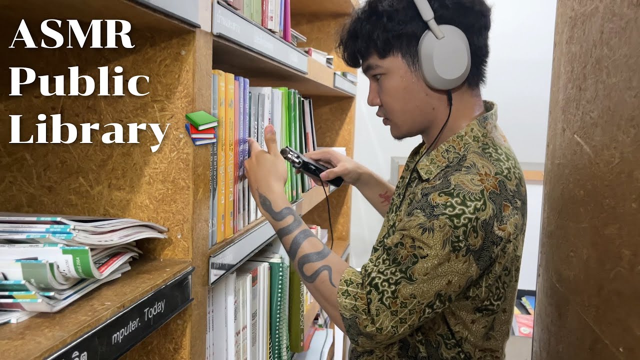 ASMR in Library (Public ASMR) - YouTube