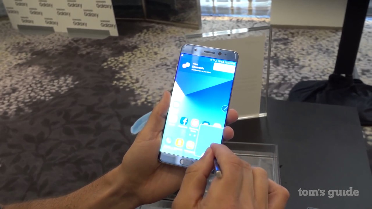 Samsung Galaxy Note 7 Hands on Design, Specs and New Features - YouTube