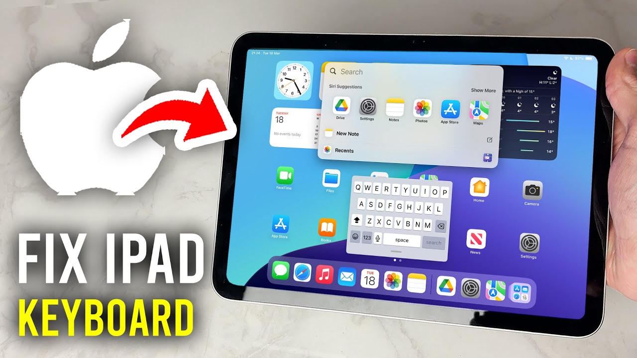 How To Fix Small & Floating Keyboard On iPad - Full Guide - YouTube