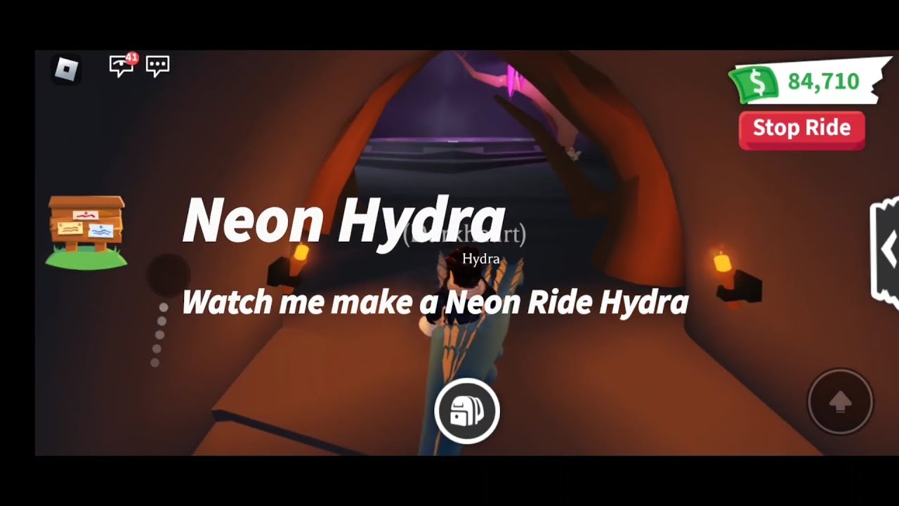 My first Neon Hydra in Roblox's Adopt Me - YouTube
