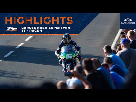 Carole Nash Supertwin TT Race 1 - Highlights | 2023 Isle of Man TT Races