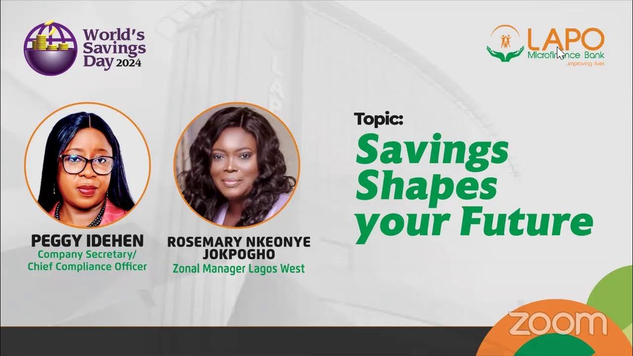 Saving Shapes Your Future - YouTube