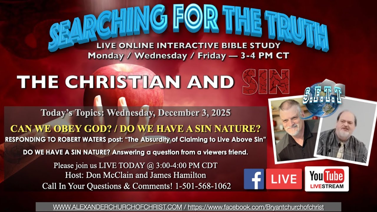 CAN WE OBEY GOD? / DO WE HAVE A SIN NATURE? - YouTube