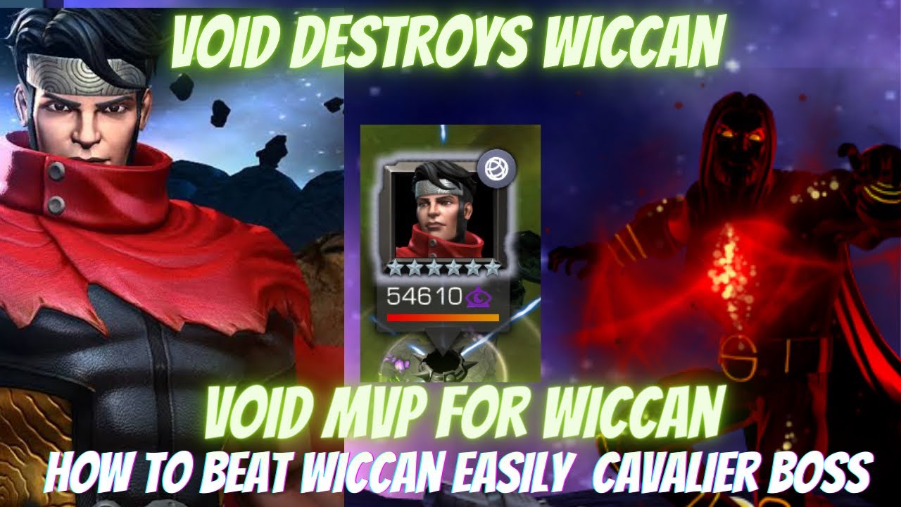 MCOC Cavalier Boss Wiccan | Void | How to Beat Wiccan Easily | Marvel ...