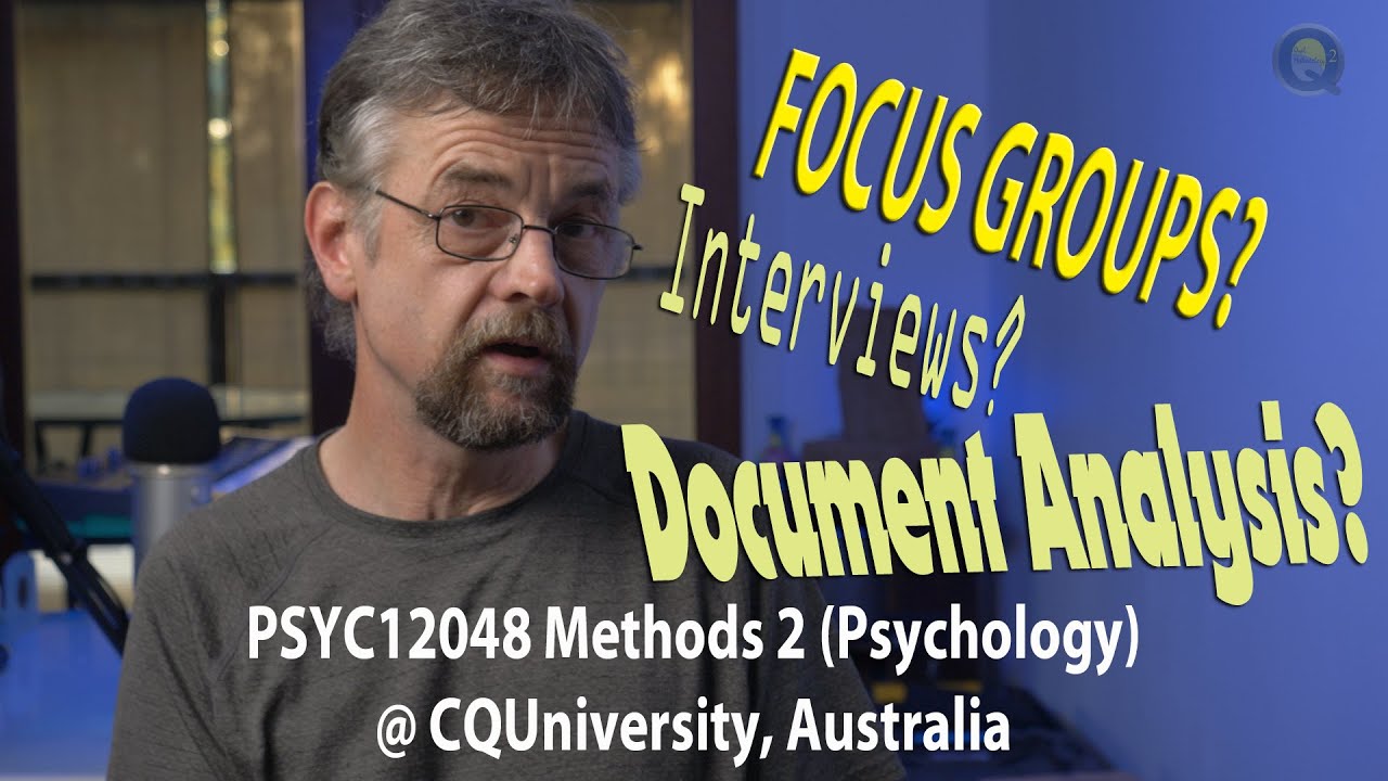 PSYC12048 2022 Video 9 - choosing a quali method - YouTube
